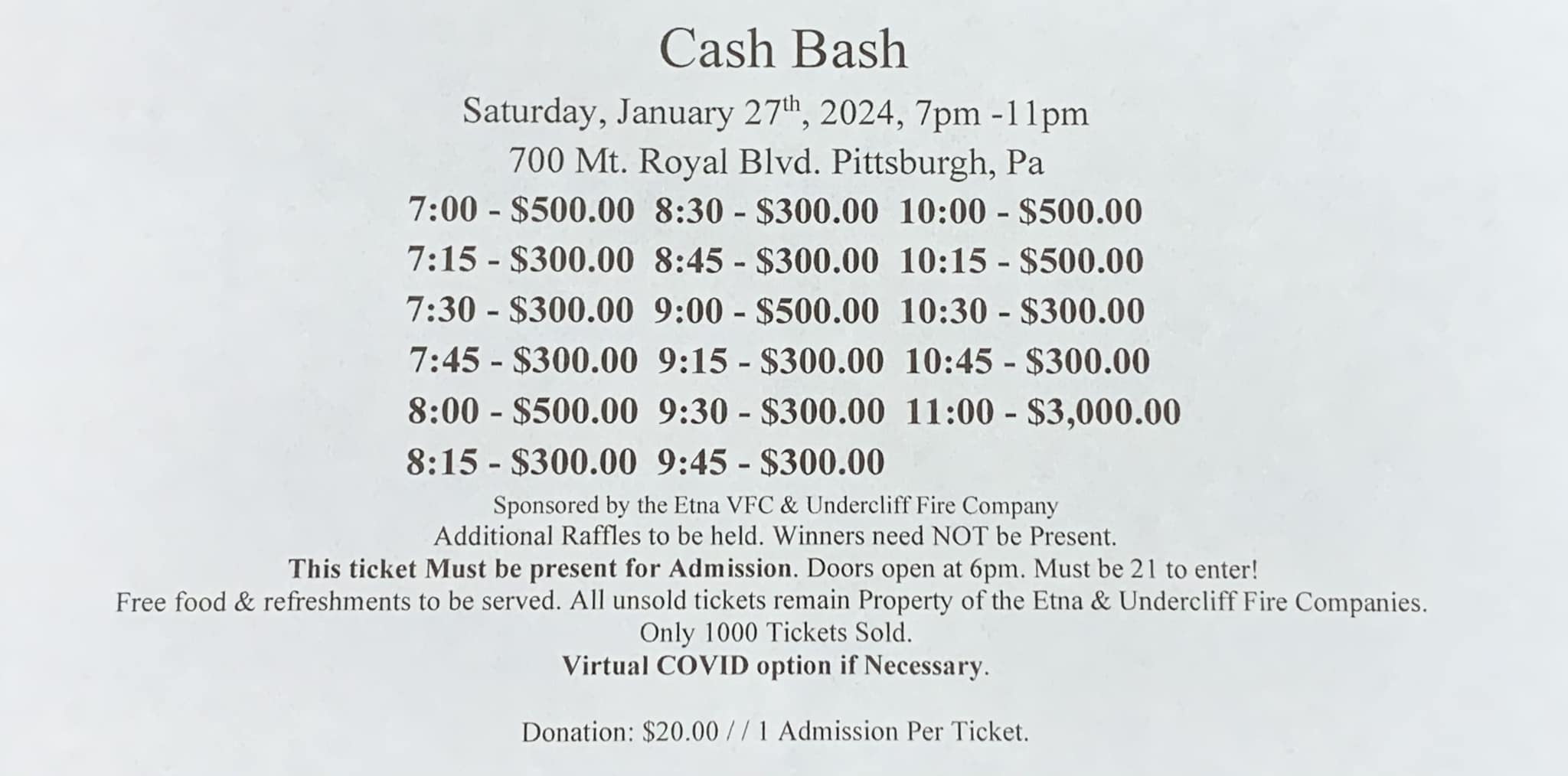 Undercliff Volunteer Fire Company – Undercliff VFC